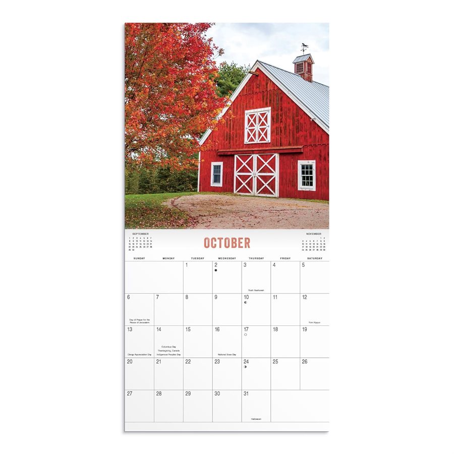 Barns 2024 Wall Calendar