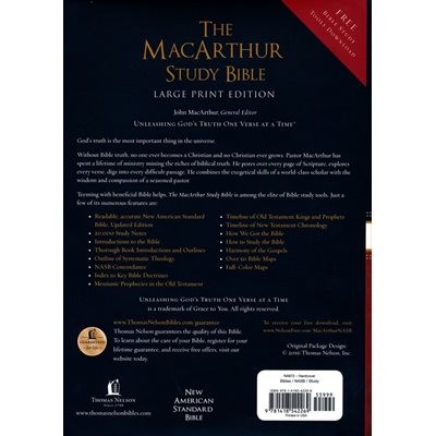 NASB MacArthur Study Bible Large Print Hardcover