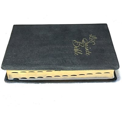 La Sainte Bible, Version Louis Segond 1910 - Gros Caractères, Cuir noir ...